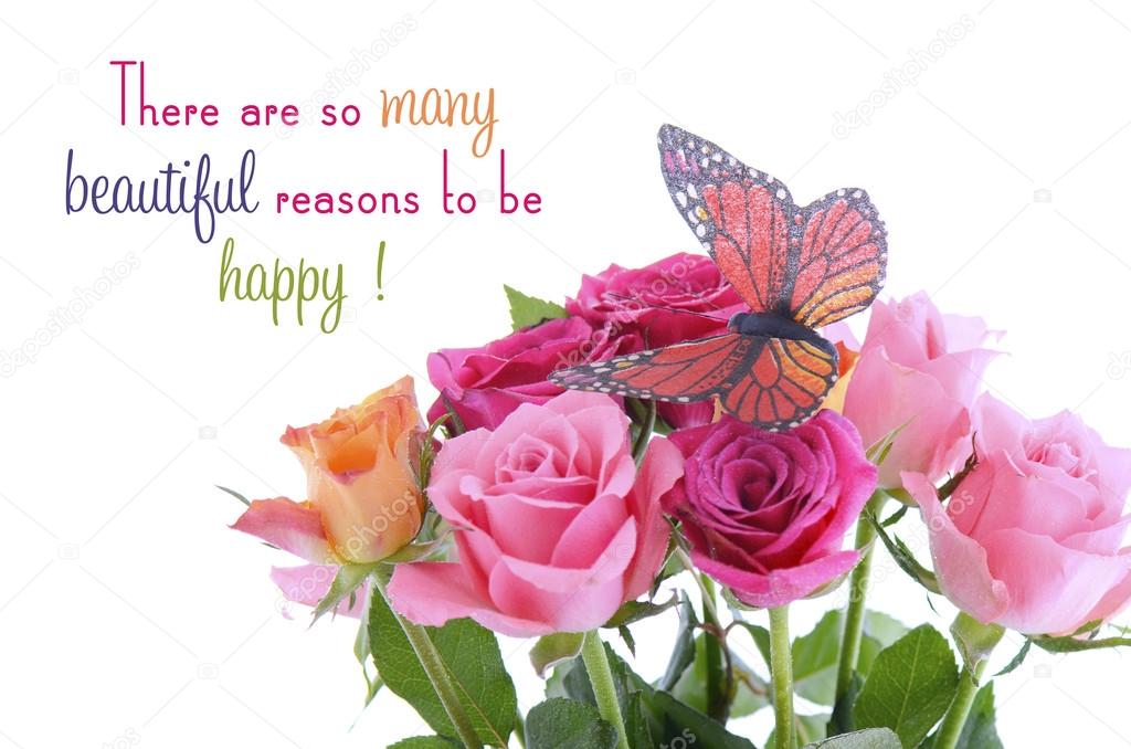 Yellow Rose With Butterfly