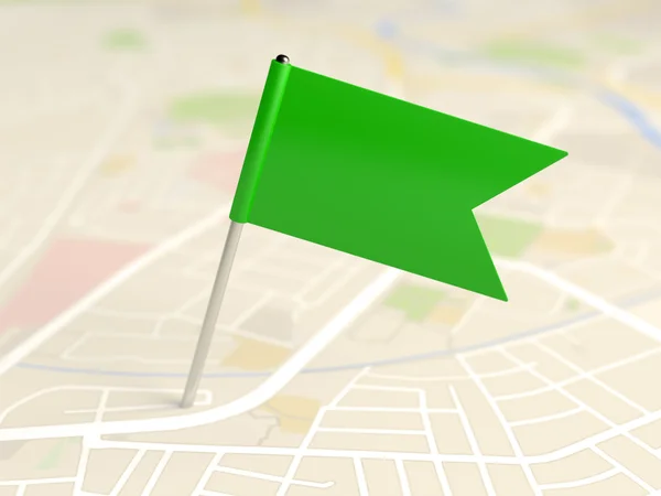 Locator flag on a city map — Stock Photo © style67 #102118580