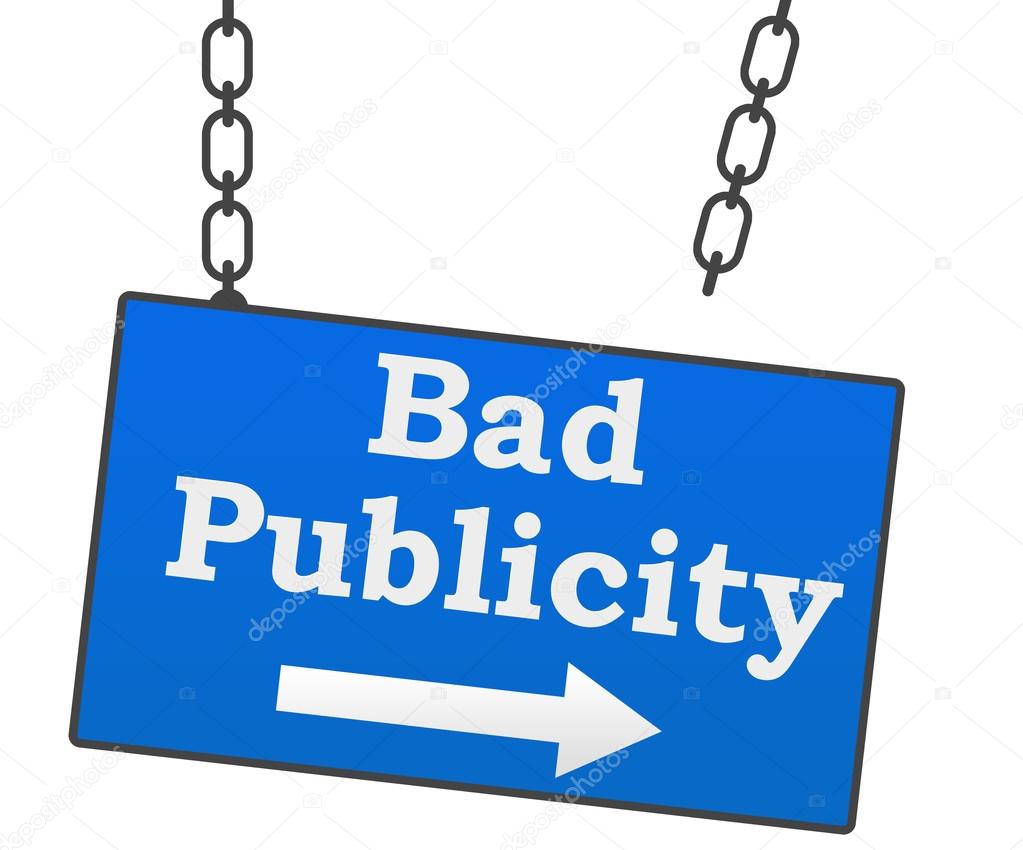 Bad Publicity Broken Signboard Stock Photo by ©ileezhun 105974170