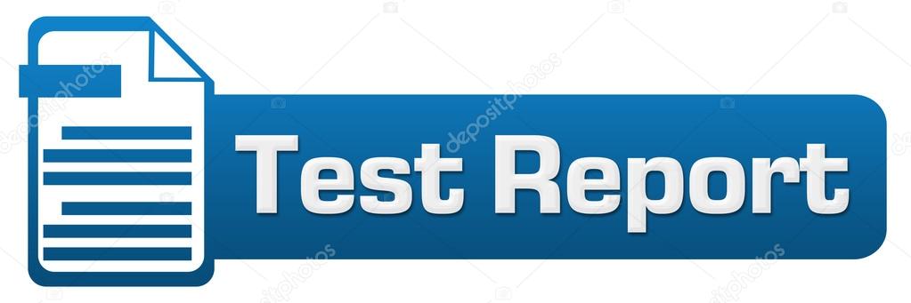 Test Report File Icon Horizontal ⬇ Stock Photo, Image by © ileezhun ...