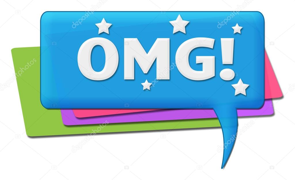 OMG Colorful Comments Symbols — Stock Photo © ileezhun #106928732