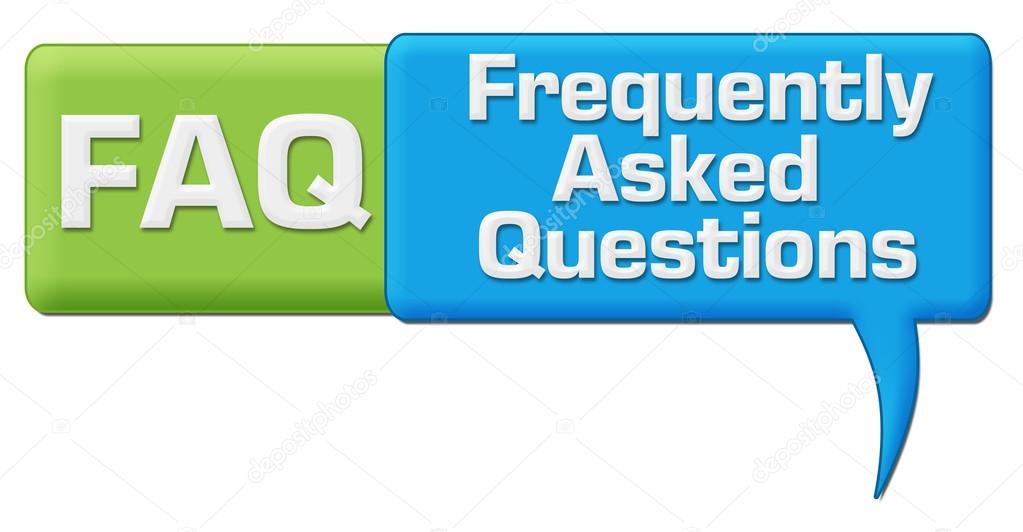FAQ Green Blue Comment Symbol Stock Photo by ©ileezhun 117365464