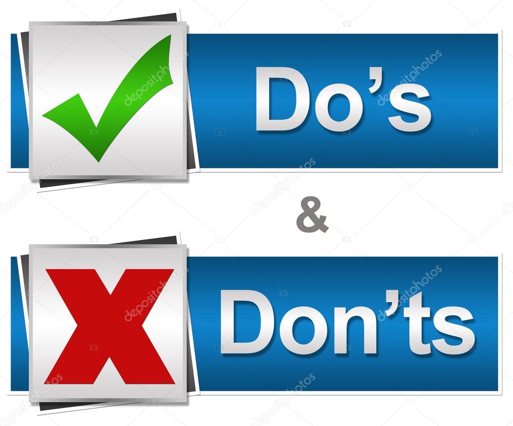 Dos And Donts Button Style Stock Photo by ©ileezhun 62320183 Dos And Donts Button Style Stock Photo by ©ileezhun 62320183