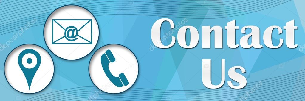 Contact Us Circles Blue Squares Banner Stock Photo by ©ileezhun 71956967