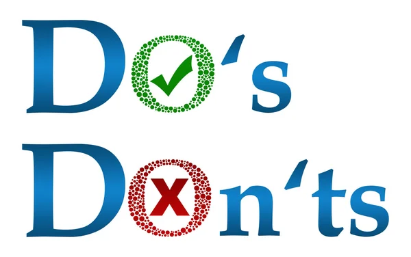 Dos and donts Stock Photos, Royalty Free Dos and donts Images ...