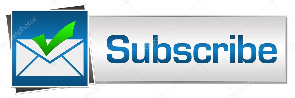 Subscribe Blue Squares — Stock Photo © ileezhun #80691286