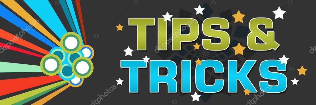 Tips And Tricks Colorful Dark — Stock Photo © ileezhun #88476682