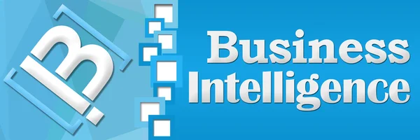 BI - Business Intelligence Blue Square Separator - Stock Image - Everypixel