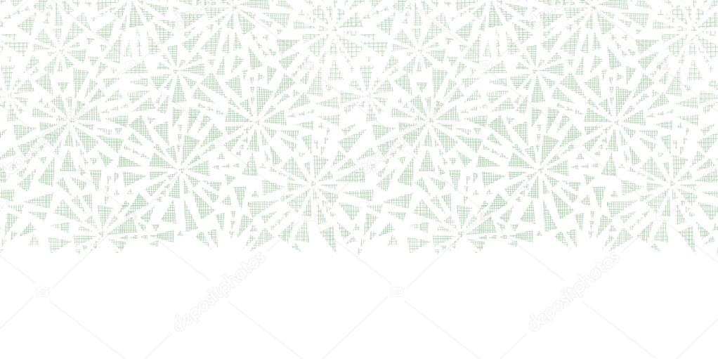Green abstract triangles textile texture horizontal border seamless ...