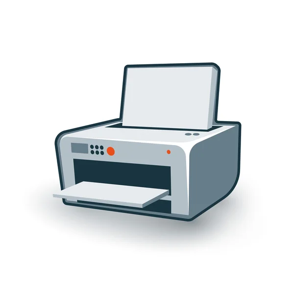 Cartoon Computer Printer Parts