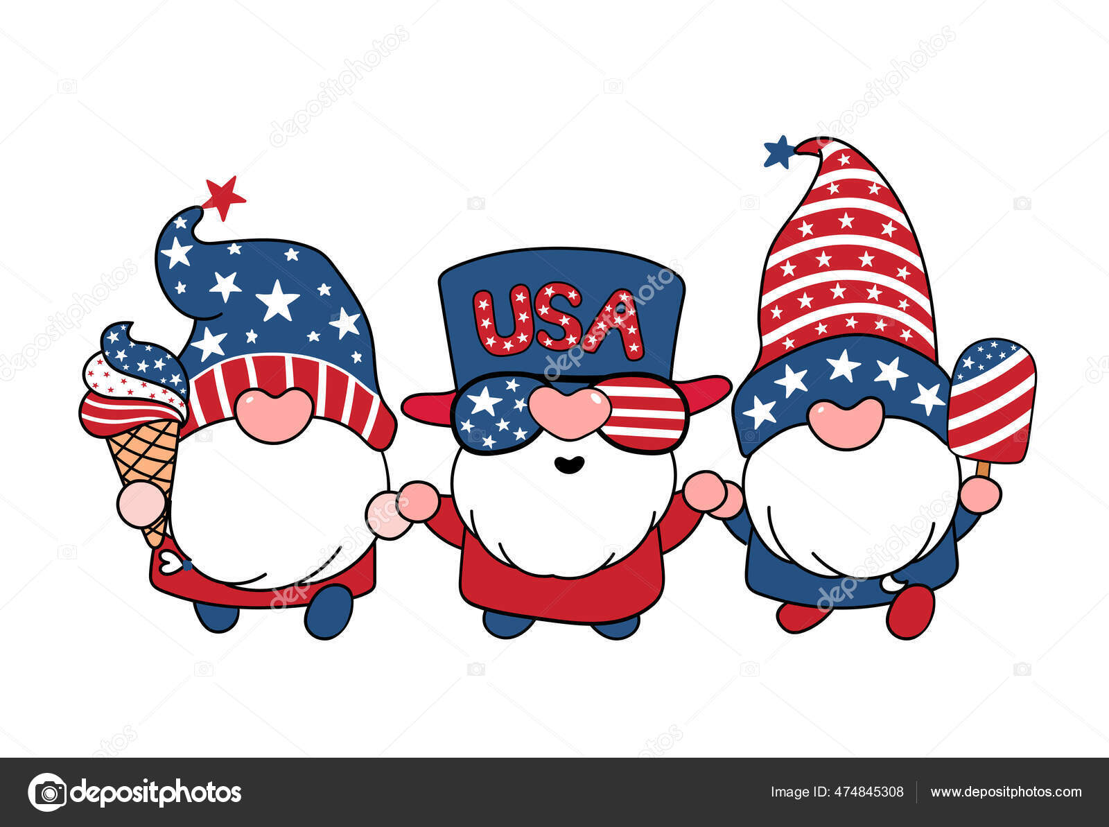4th Of July Cartoon Wallpaper