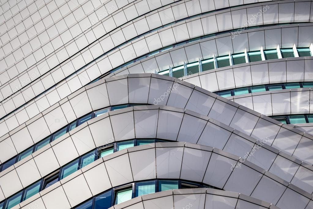 Curved details of modern architecture in the Netherlands Stock Photo by ...