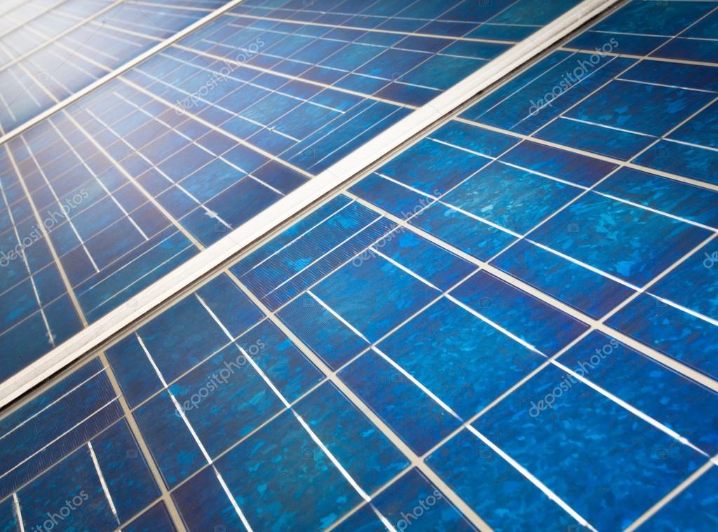 Sun reflecting in solar panel Stock Photo by ©CreativeNature 74956365