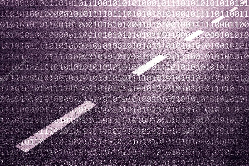 Purple Binary Wallpaper