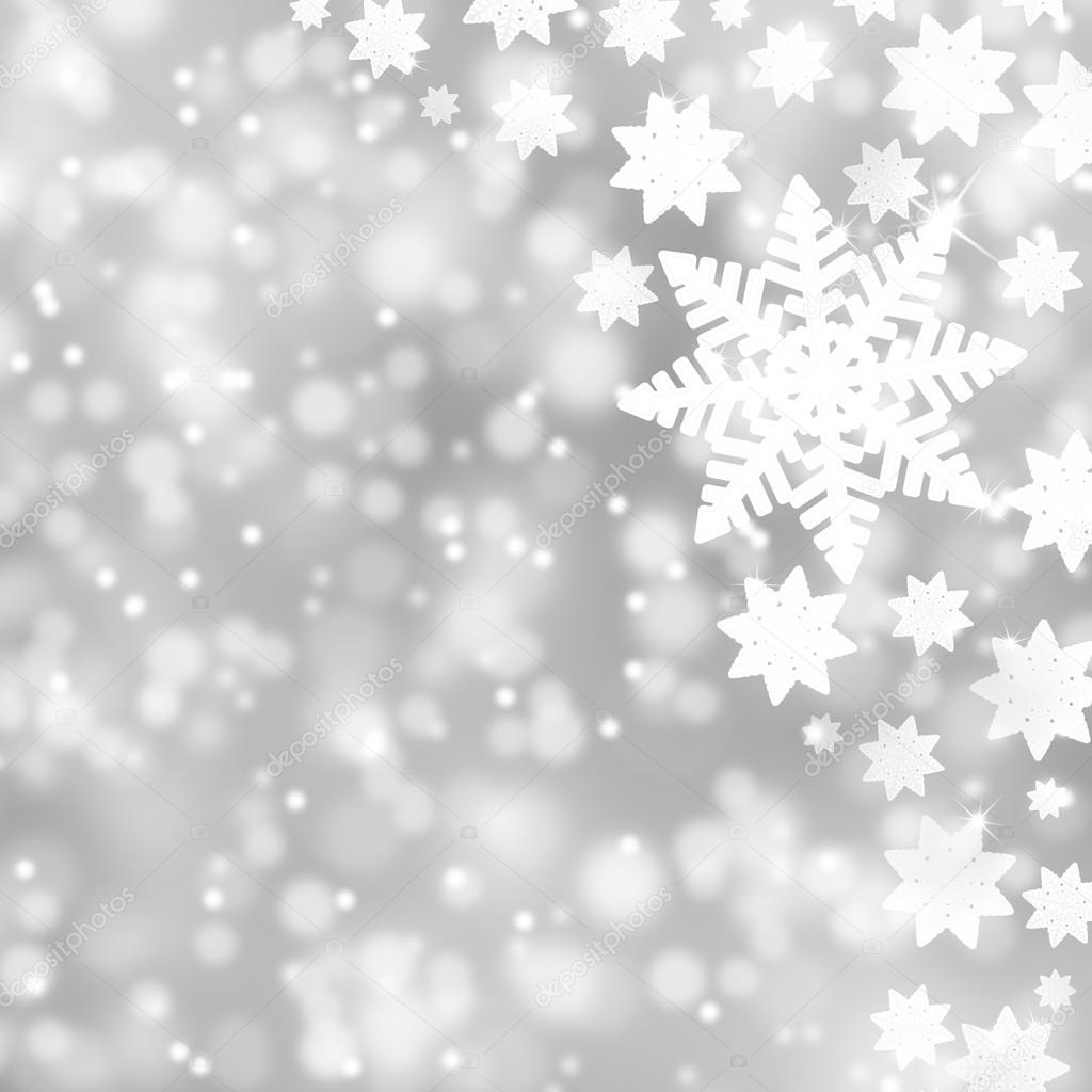 Abstract Light Snowflake Backgrounds