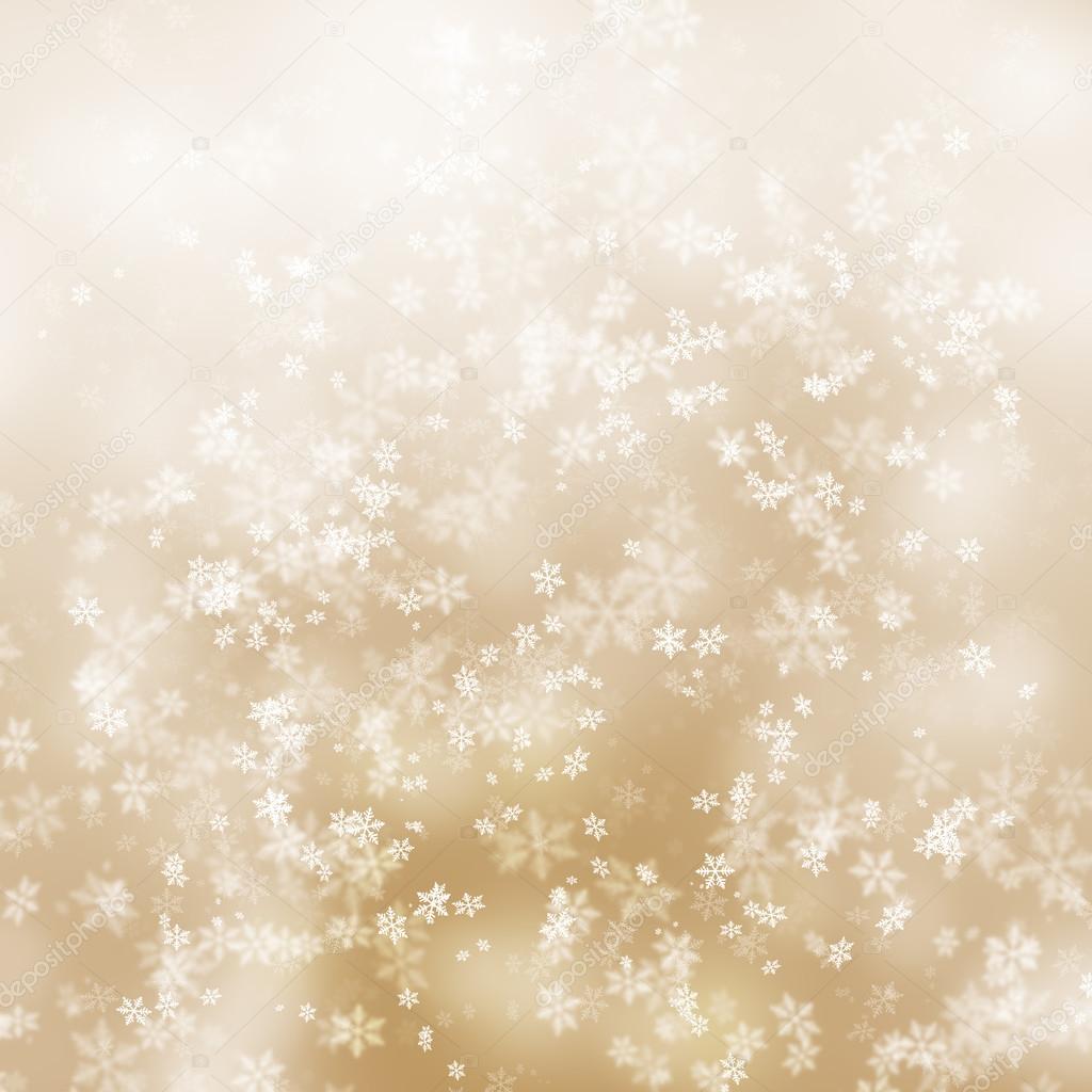 Gold Snowflake Background