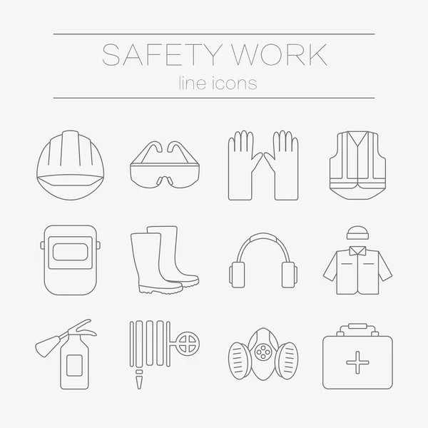 Work safety icons Stock Vectors, Royalty Free Work safety icons ...