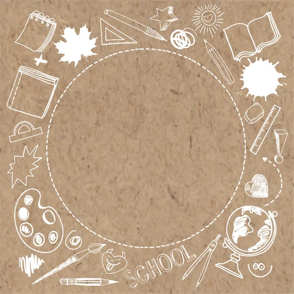 School theme frame 1 — Stock Vector © clairev #6453978