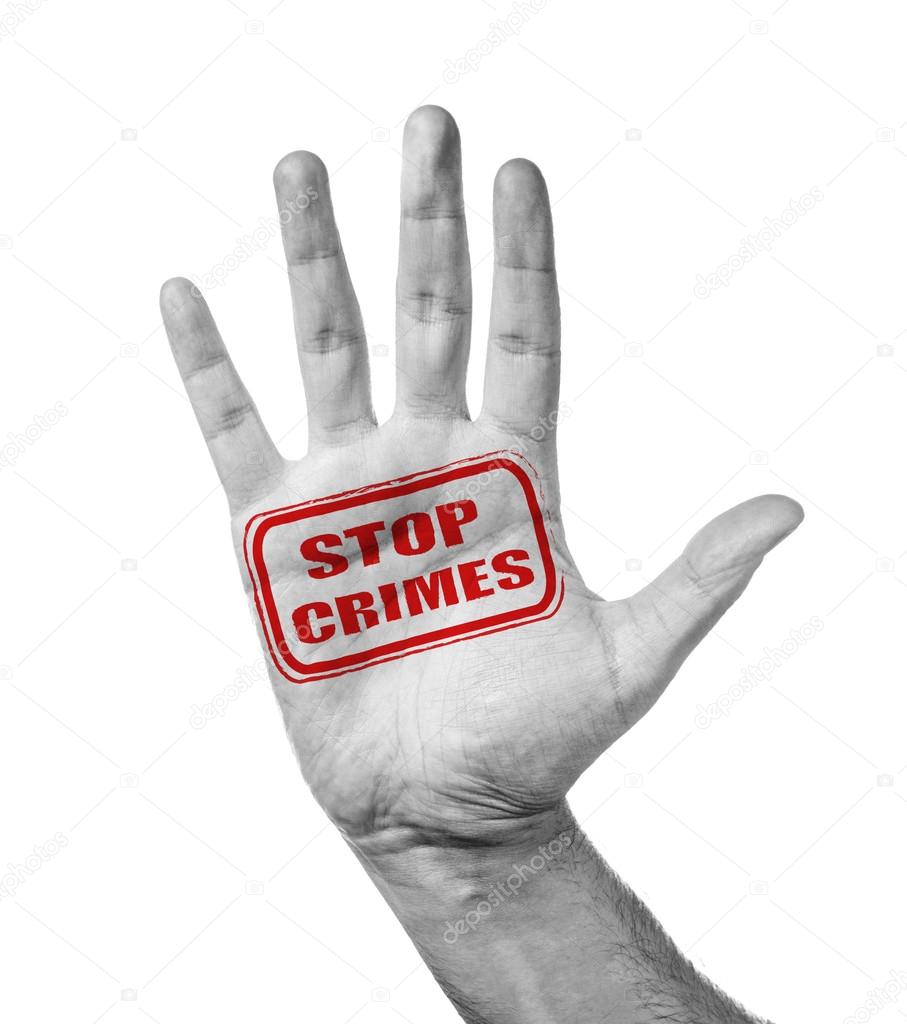 Open Hand Gesturing Stop — Stock Photo © joris484 #52746141