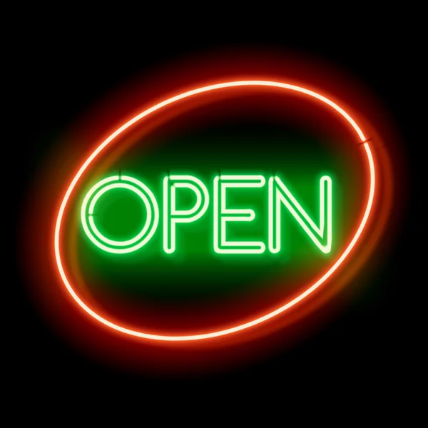 Retro Neon sign Open Stock Vector Image by ©Sabelskaya #101700018