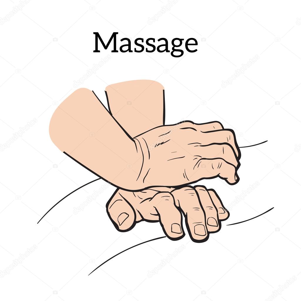 Therapeutic manual massage. Medical therapy Stock Vector by ©Sabelskaya ...