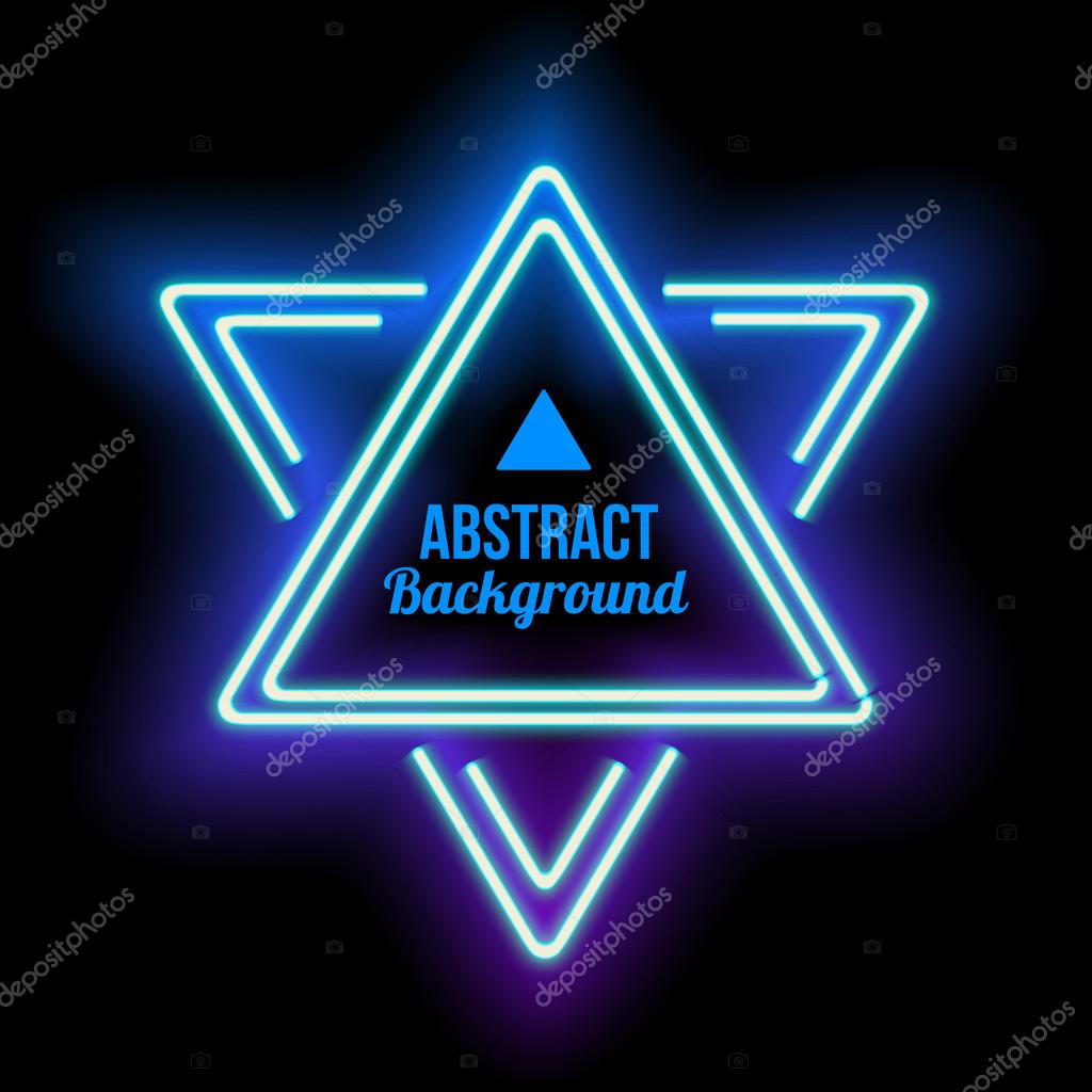 Triangle Border with Light Effects. Stock Vector Image by ©Sabelskaya ...