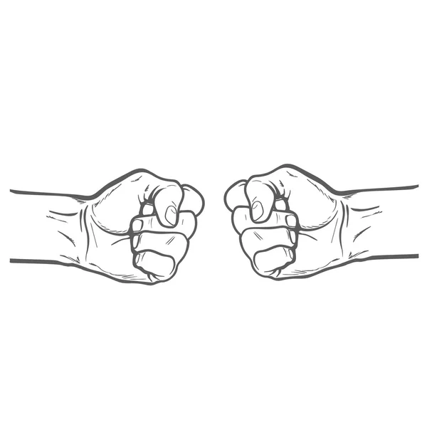 Fist as a symbol of good luck, strength and determination Stock Vector ...