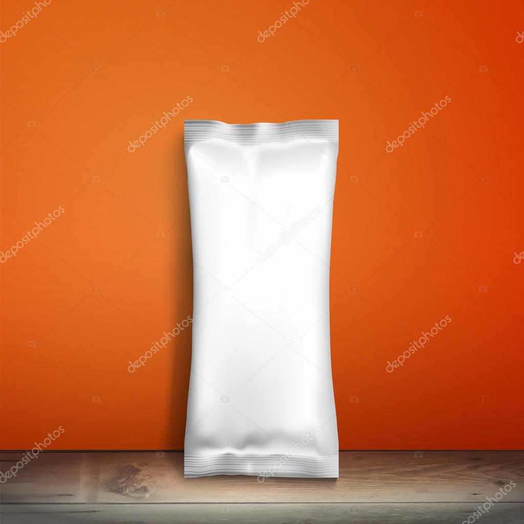 Empty 3d packaging design for ice cream or other snacks. — Stock Photo ...