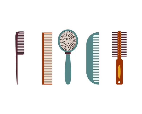 Cartoon hair brushes. Hair care plastic hair combs, fashionable hair ...