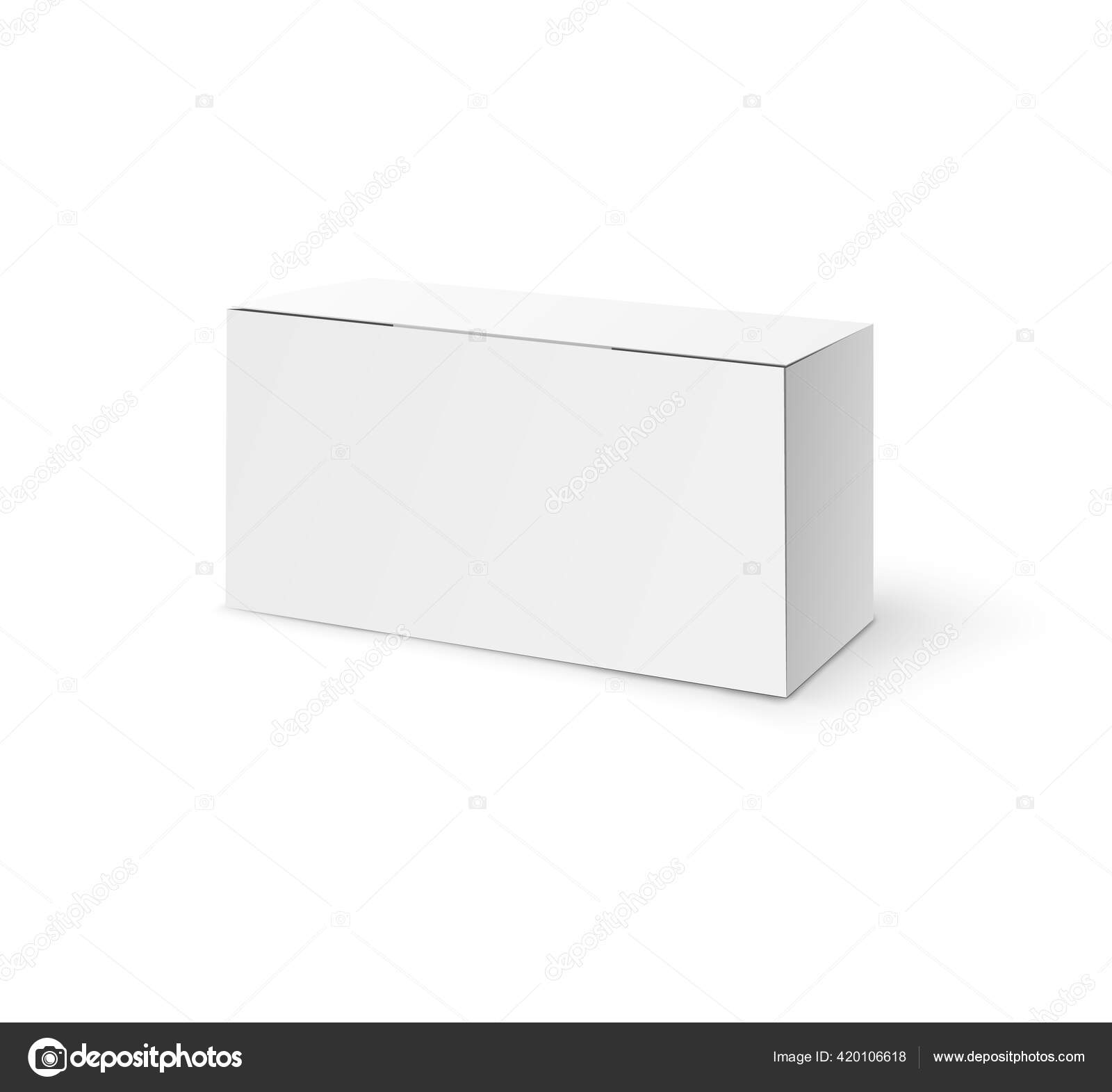 Blank tea packaging template for tea bags realistic vector illustration ...