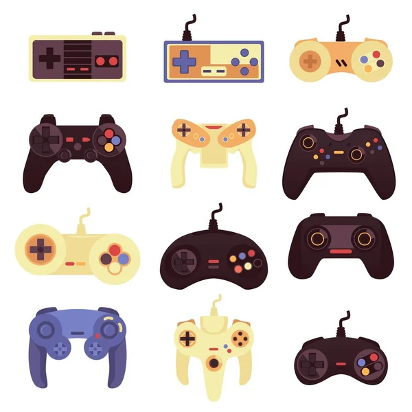 Set of flat vector video game controllers Stock Vector Image by ©thug1747 #82117538