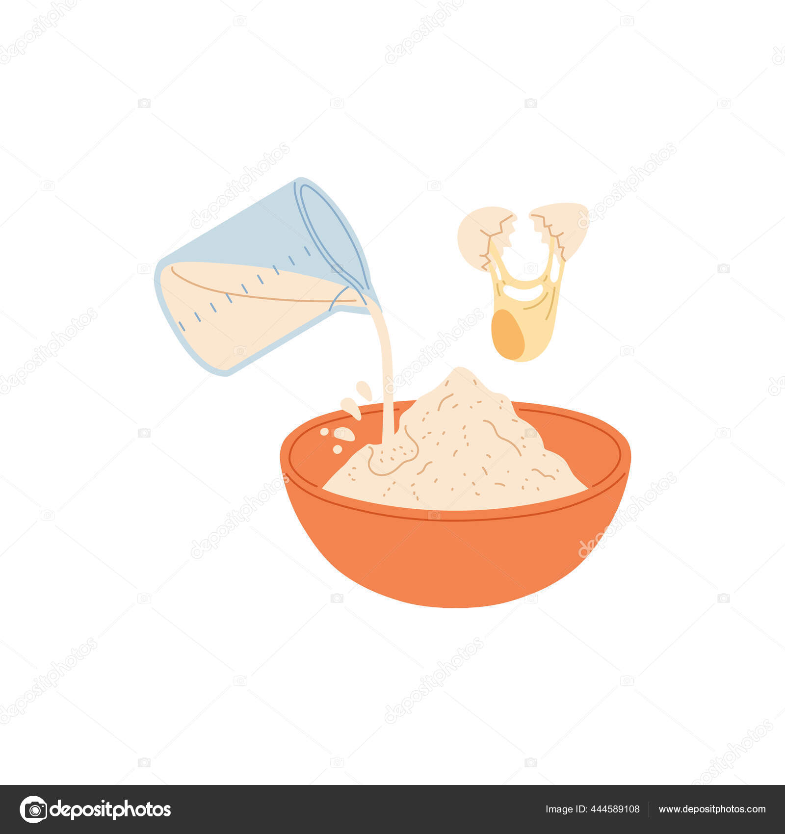 Mixing Ingredients Clipart