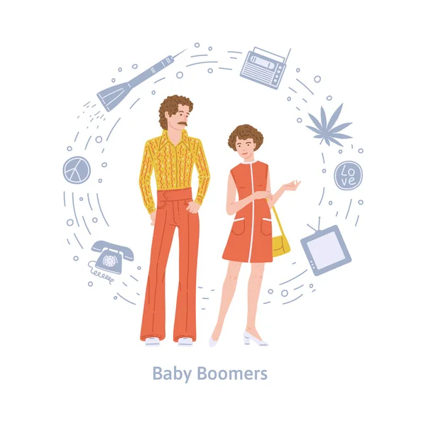 Female baby boomer Vector Art Stock Images | Depositphotos