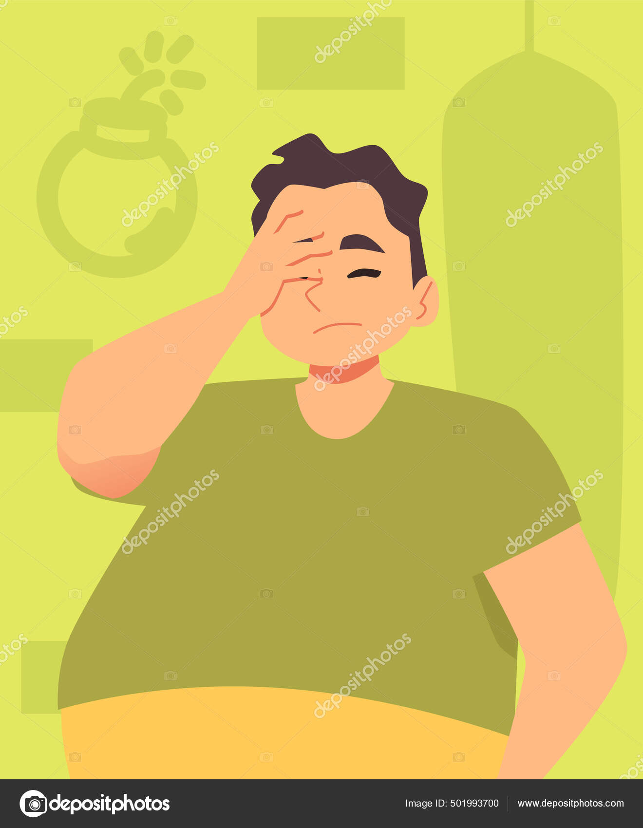 Frustrated Person Cartoon