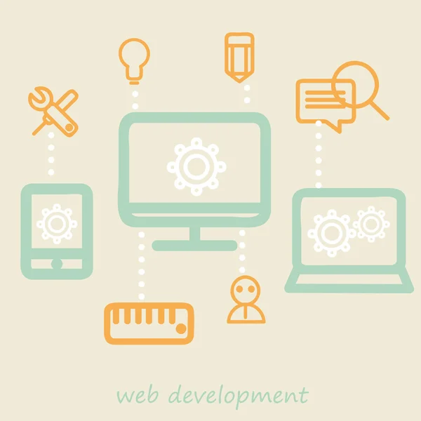 Computador de desenvolvimento web Vector Art Stock Images | Depositphotos