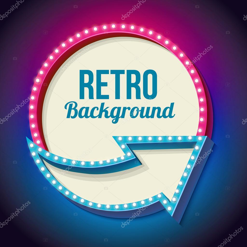Blank Retro Sign