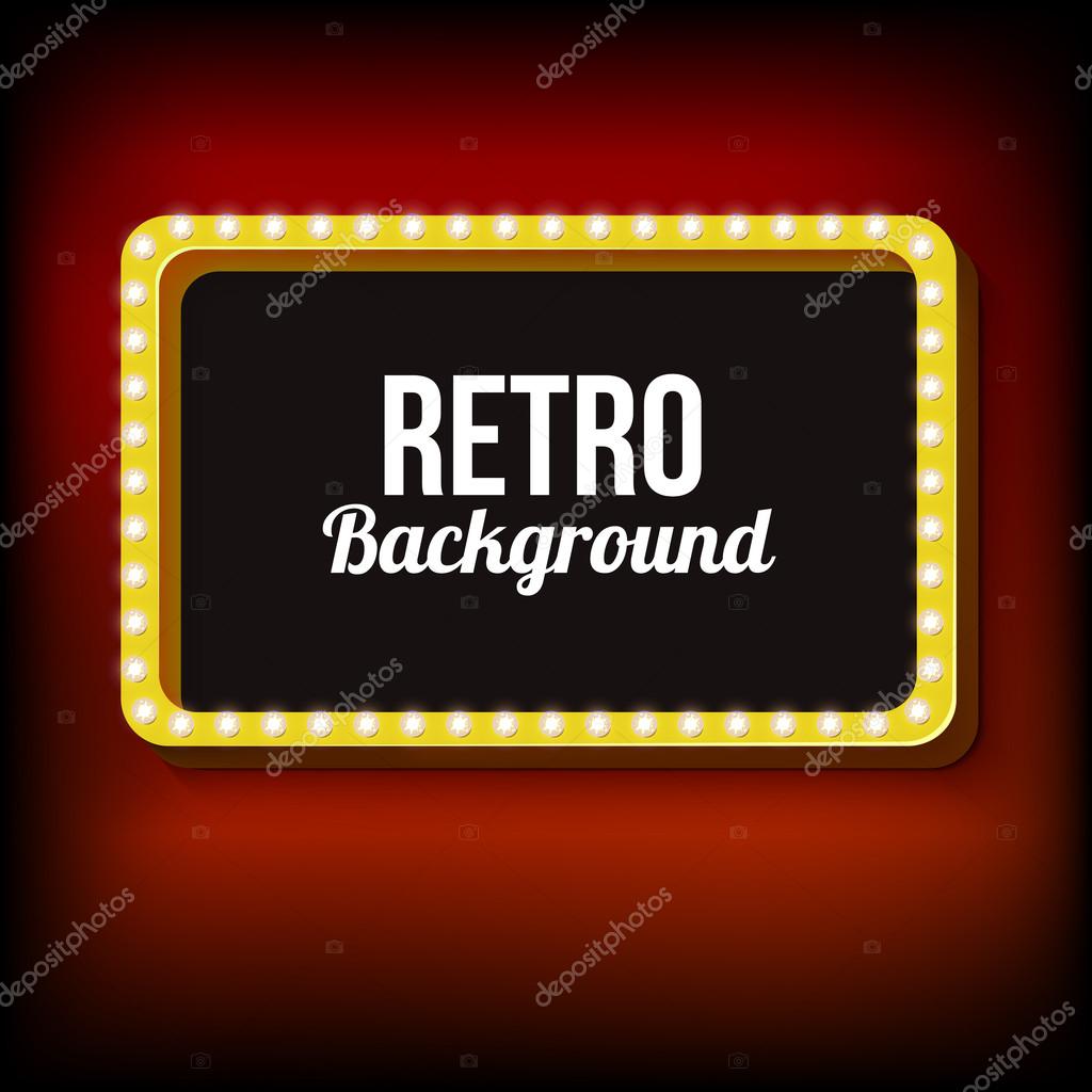 Night retro background with lights Stock Vector Image by ©Sabelskaya ...