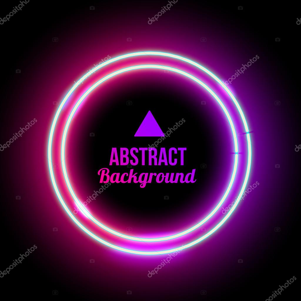 Round Border with Light Effects. Stock Vector Image by ©Sabelskaya ...