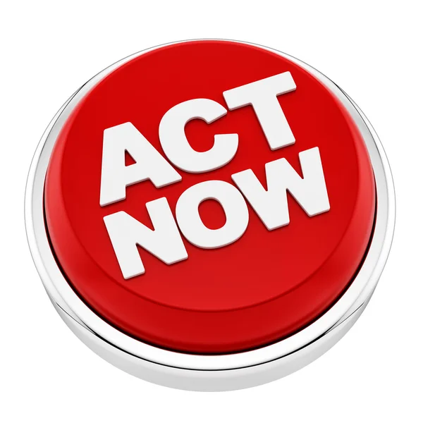 Alert Round Red Button Flashing Light Attention — Stock Photo ...