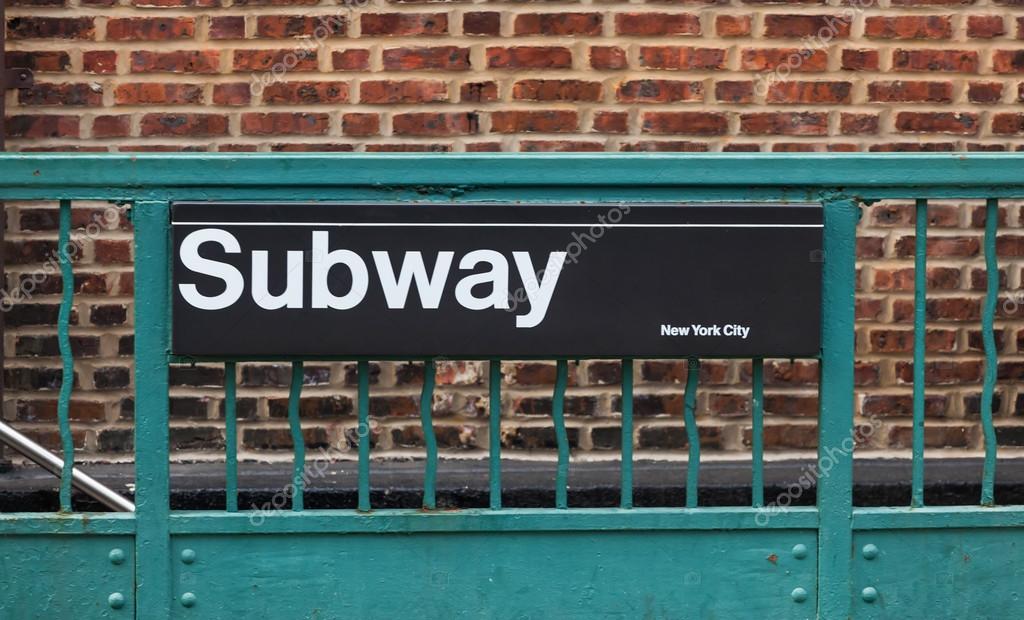Subway sign in New York City — Stock Photo © AntonioGravante #89013426
