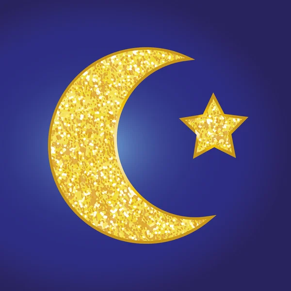 Silver glitter moon and stars Stock Vector Image by ©IShkrabal #113676176