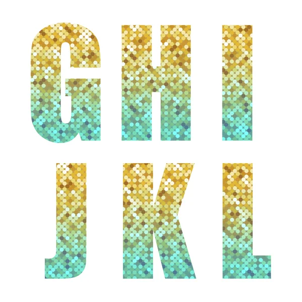 Beautiful glitter alphabet ⬇ Vector Image by © IShkrabal | Vector Stock ...