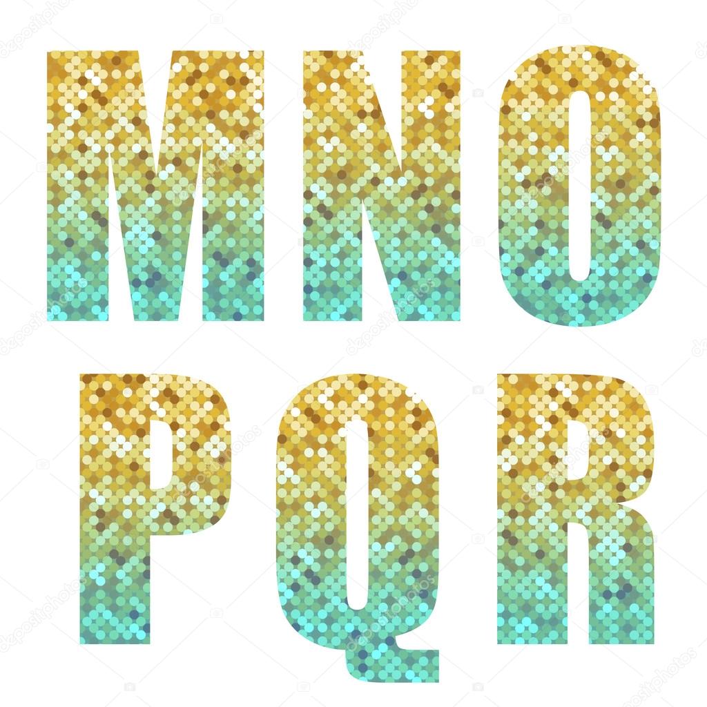 Beautiful glitter alphabet — Stock Vector © IShkrabal #122893498