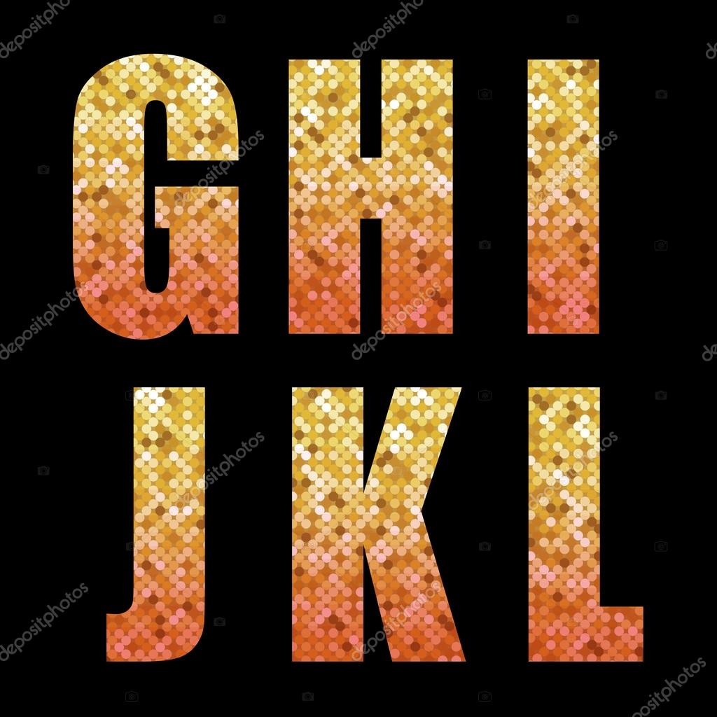 Glitter alphabet letters Stock Vector Image by ©IShkrabal #122893704