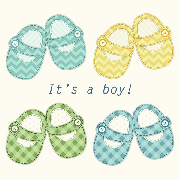 Baby boy shoes Vector Art Stock Images | Depositphotos