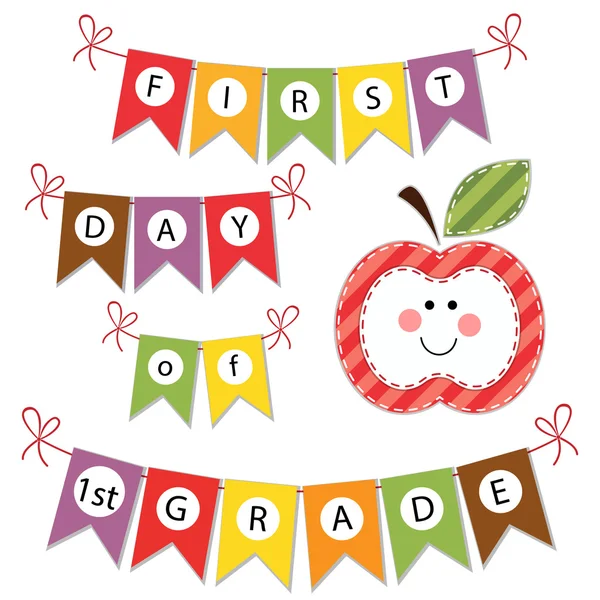 Primer grado imágenes de stock de arte vectorial | Depositphotos