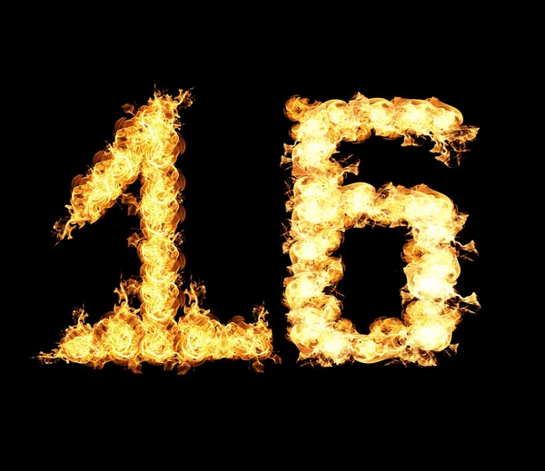 Fire flames twelve numbers — Stock Photo © scenery1 #57511713