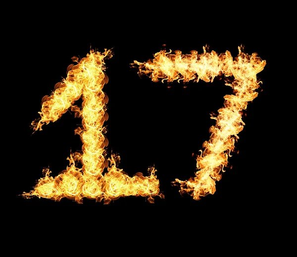 Fire flames twelve numbers — Stock Photo © scenery1 #57511713