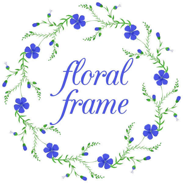 Floral frame, wreath design element - Stock Image - Everypixel