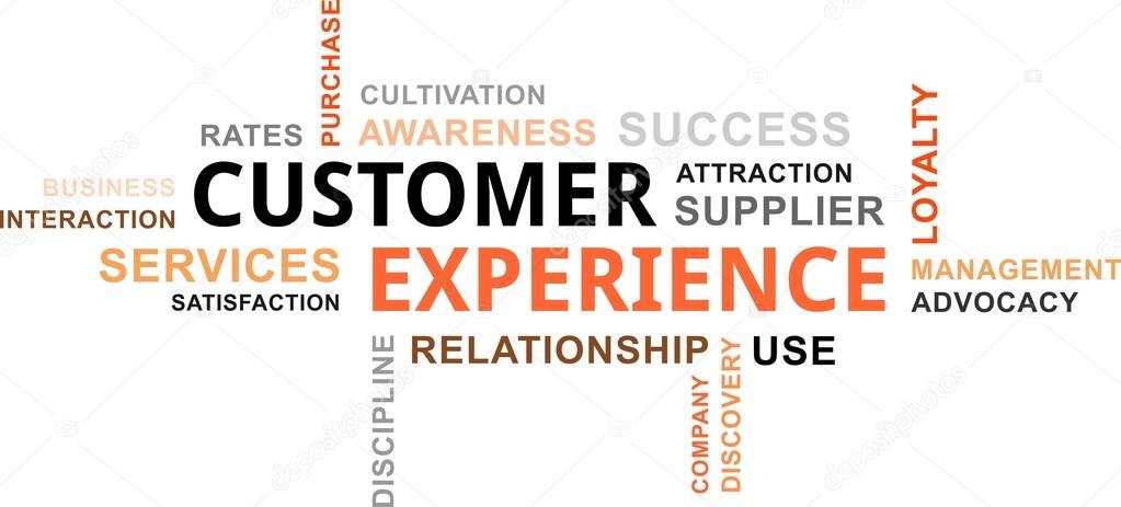 Word cloud - customer experience Stock Vector Image by ©masterart #70268393